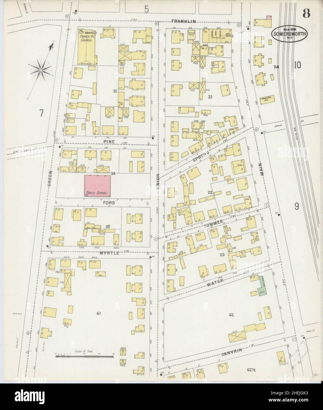 Sanborn Fire Insurance Map from Somersworth, Strafford County, New ...