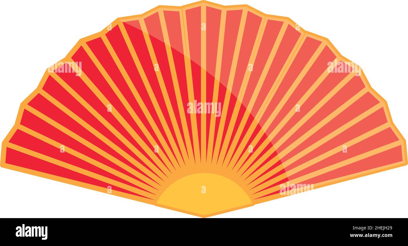 red chinese fan Stock Vector Image & Art - Alamy