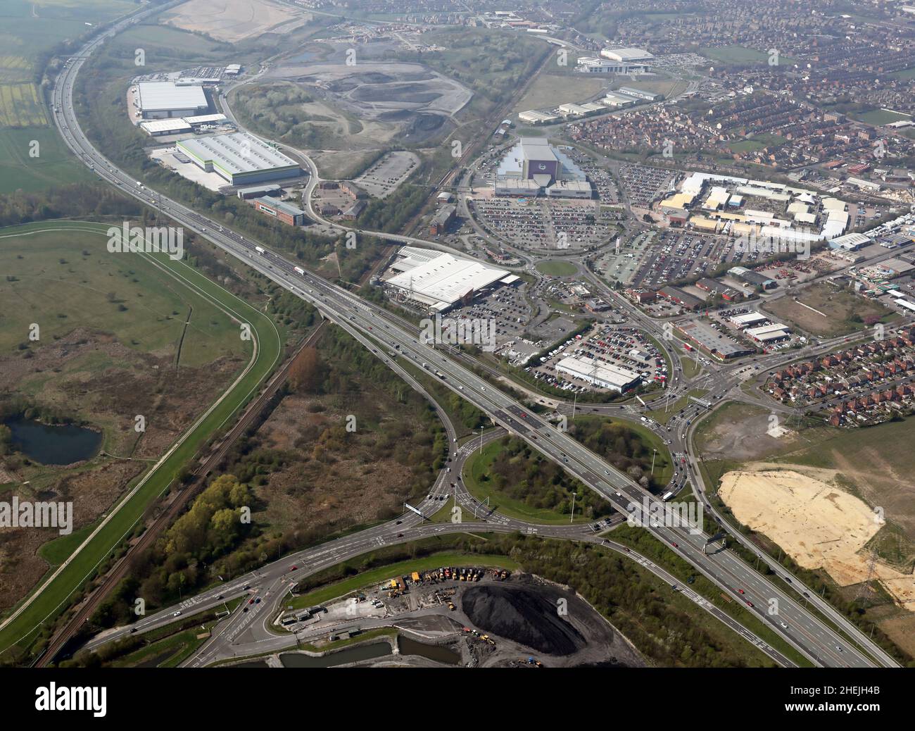 M62 junction 32 hi-res stock photography and images - Alamy