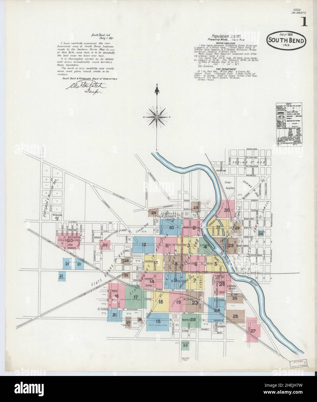 Saint joseph indiana map hi-res stock photography and images - Alamy
