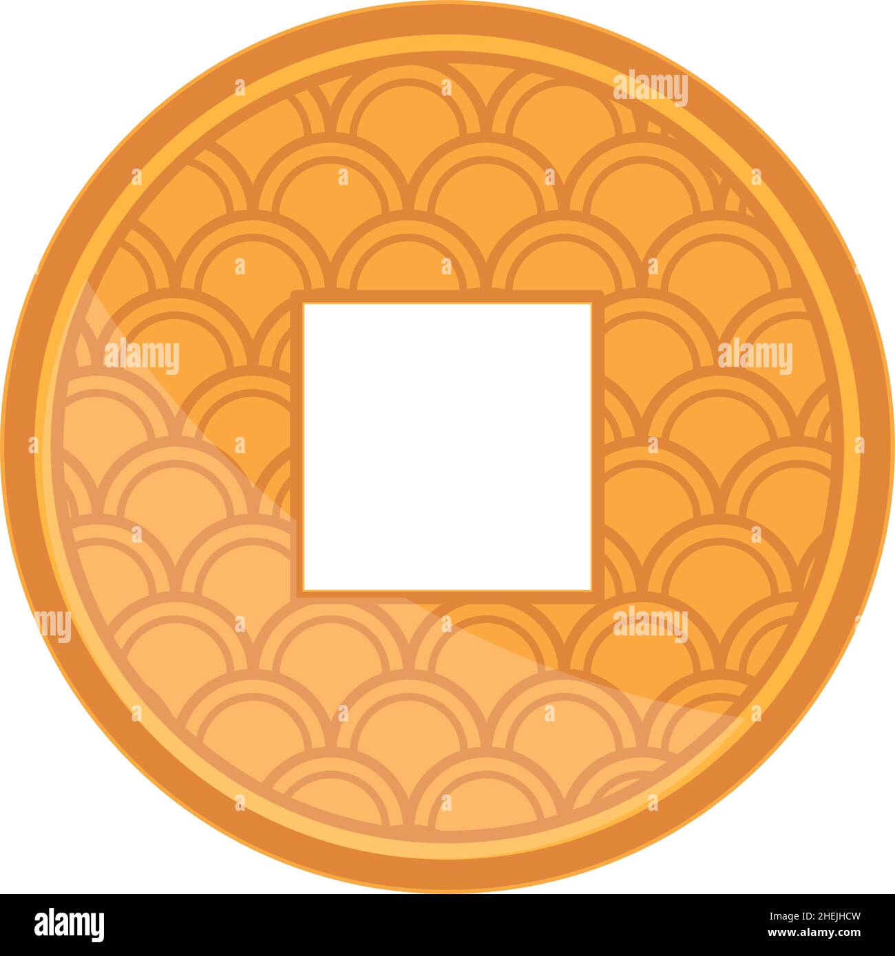 Antique chinese gold coin Stock Vector Images - Alamy