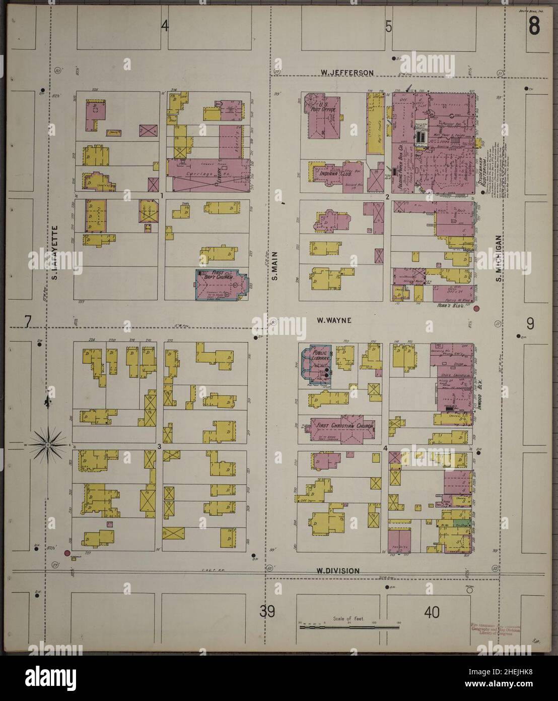 Saint joseph indiana map hi-res stock photography and images - Alamy