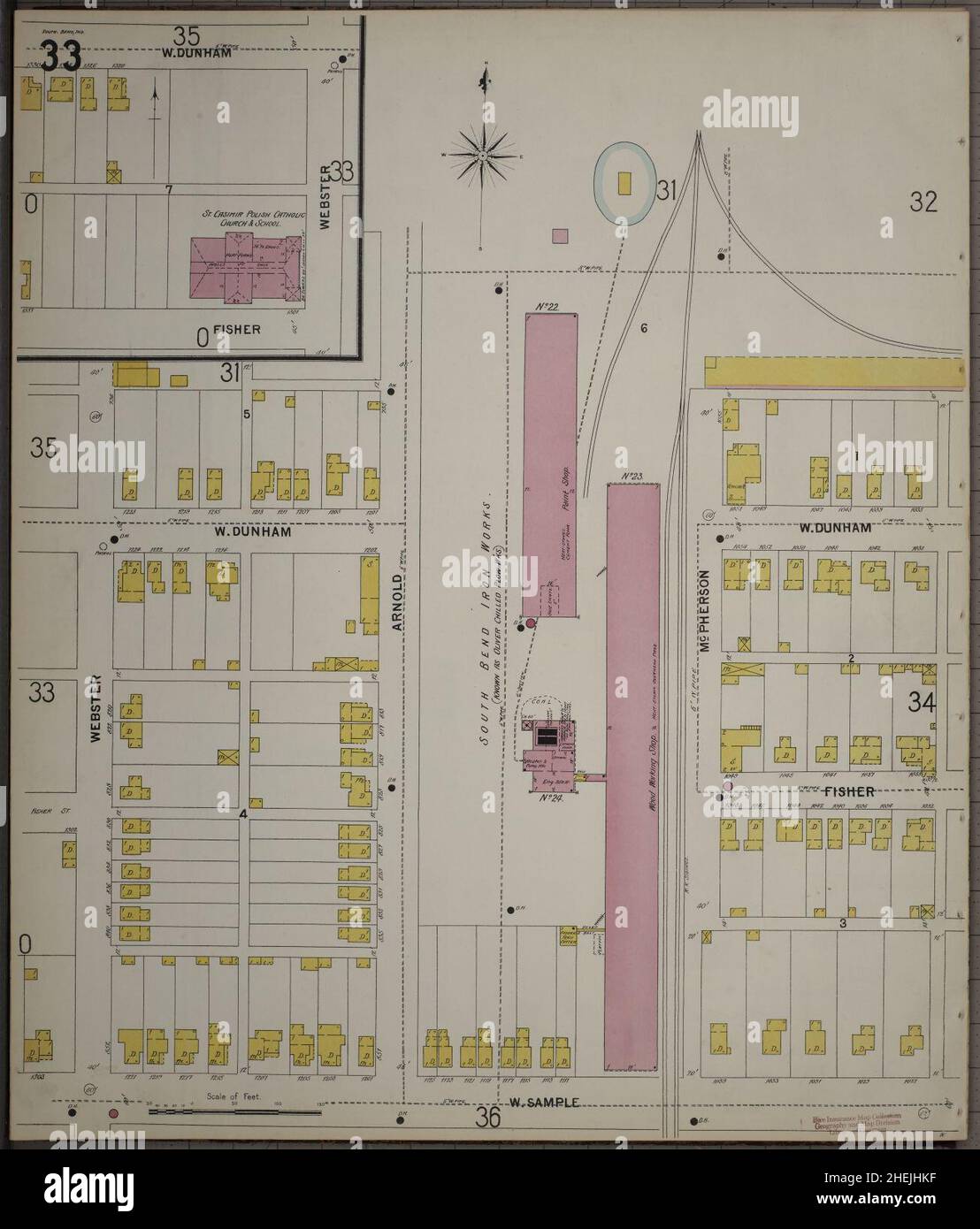 Saint joseph indiana map hi-res stock photography and images - Alamy