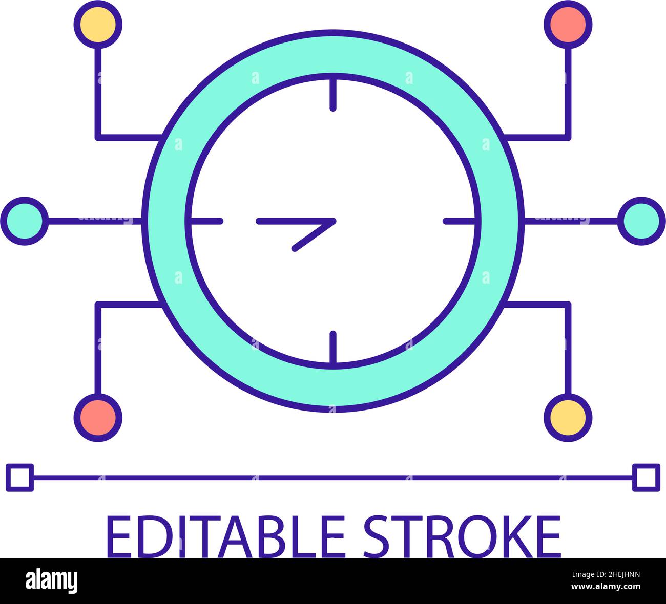 Clock component Stock Vector Images - Alamy