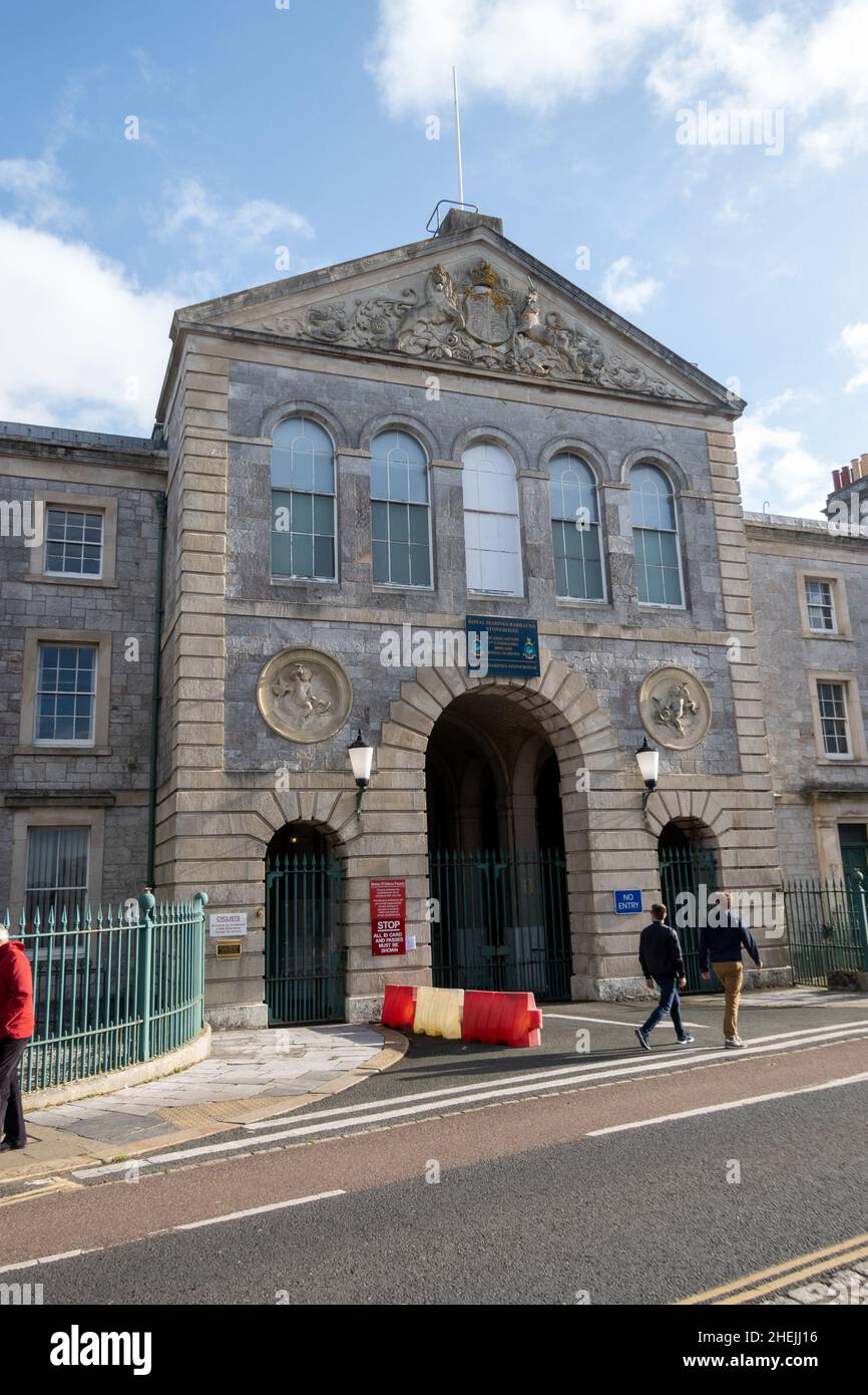 Royal Marines Stonehouse Barracks Stock Photo - Alamy