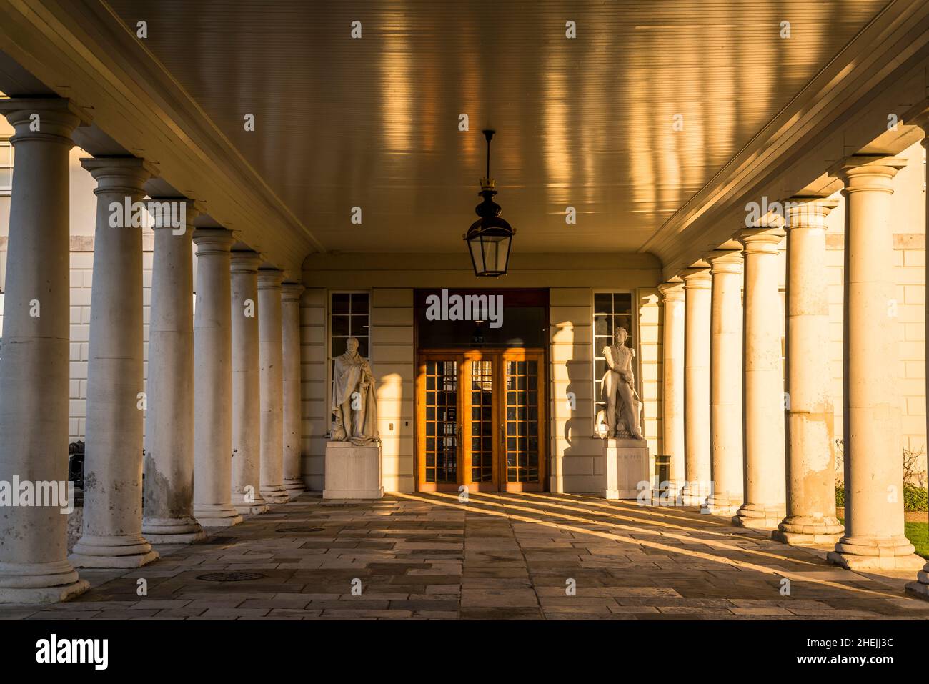 Colonnade of The Queen's House that was added in 1807 to connect then ...