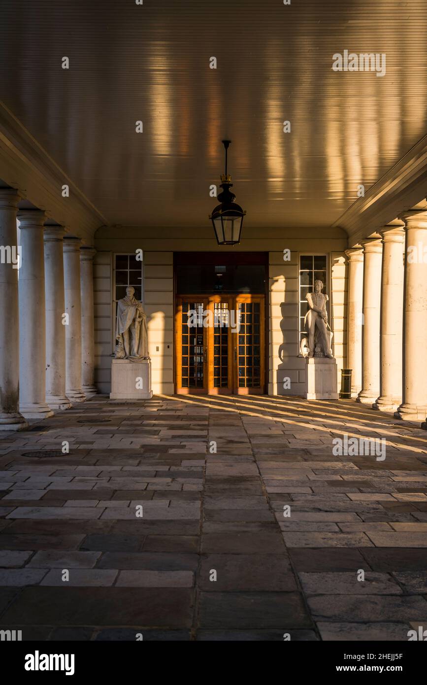 Colonnade of The Queen's House that was added in 1807 to connect then ...