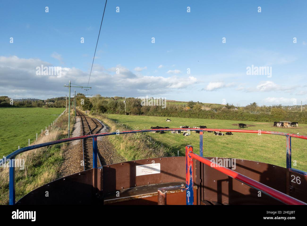 Seaton Electric Tramway Stock Photo - Alamy