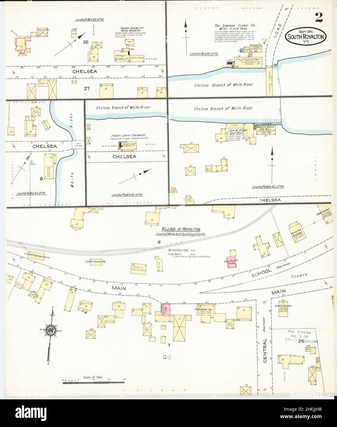 Royalton map hi-res stock photography and images - Alamy