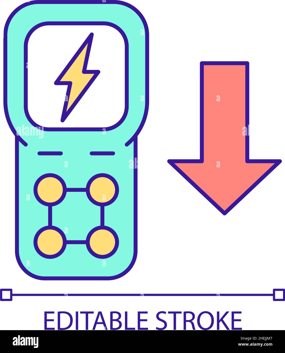 Electricity measuring device Stock Vector Images - Alamy
