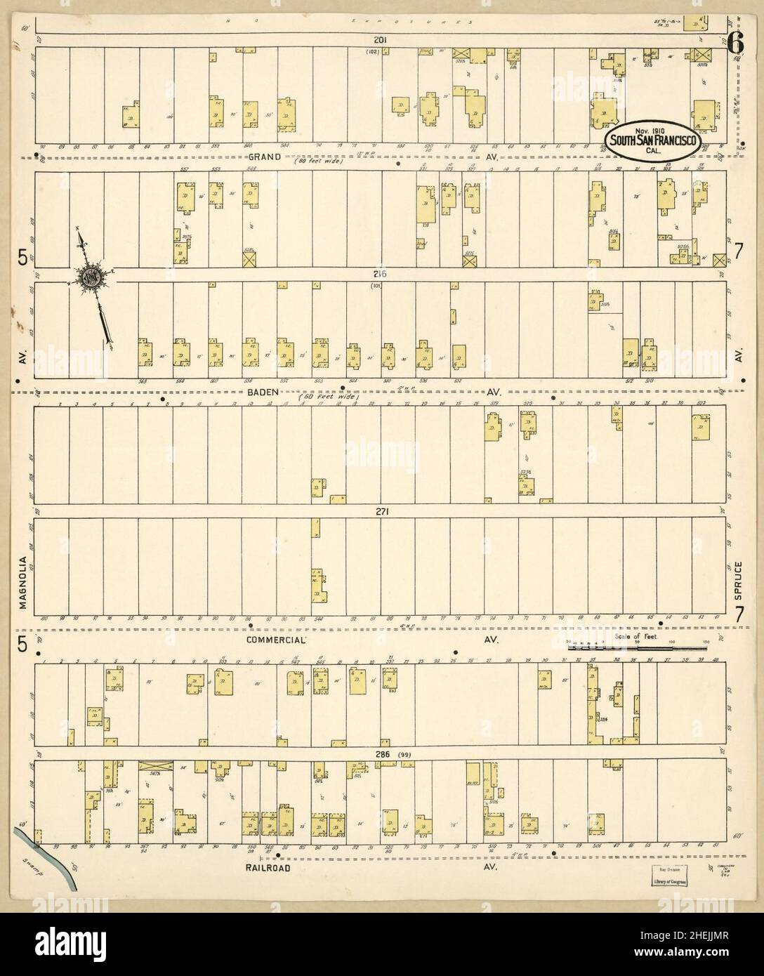 Sanborn Fire Insurance Map from South San Francisco, San Mateo County ...