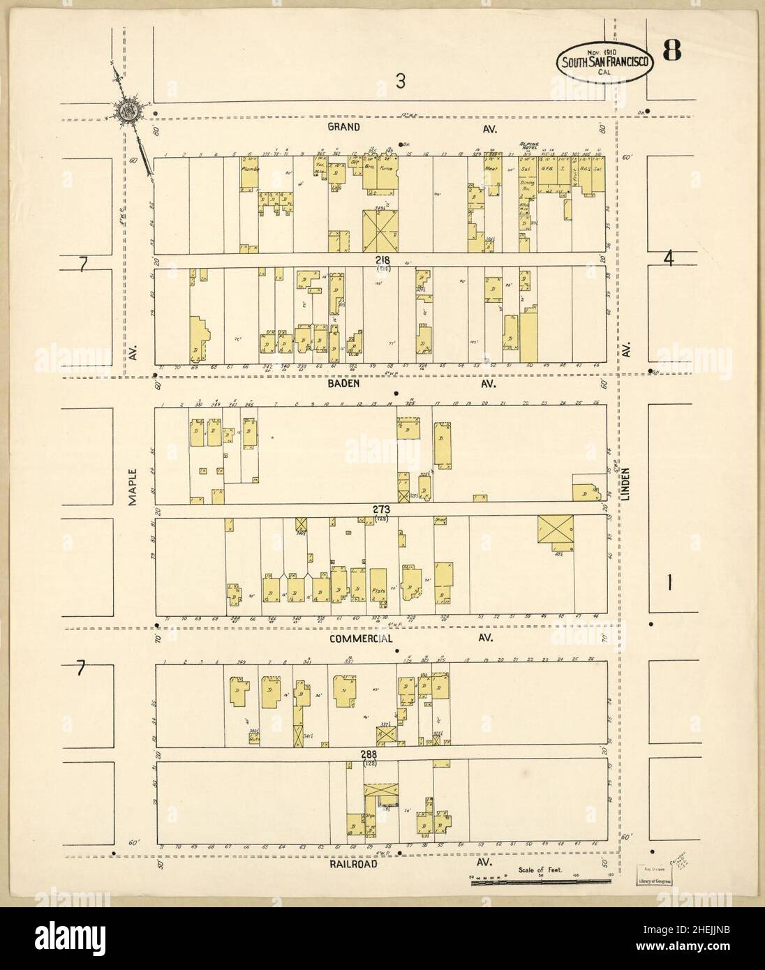 Sanborn Fire Insurance Map from South San Francisco, San Mateo County ...