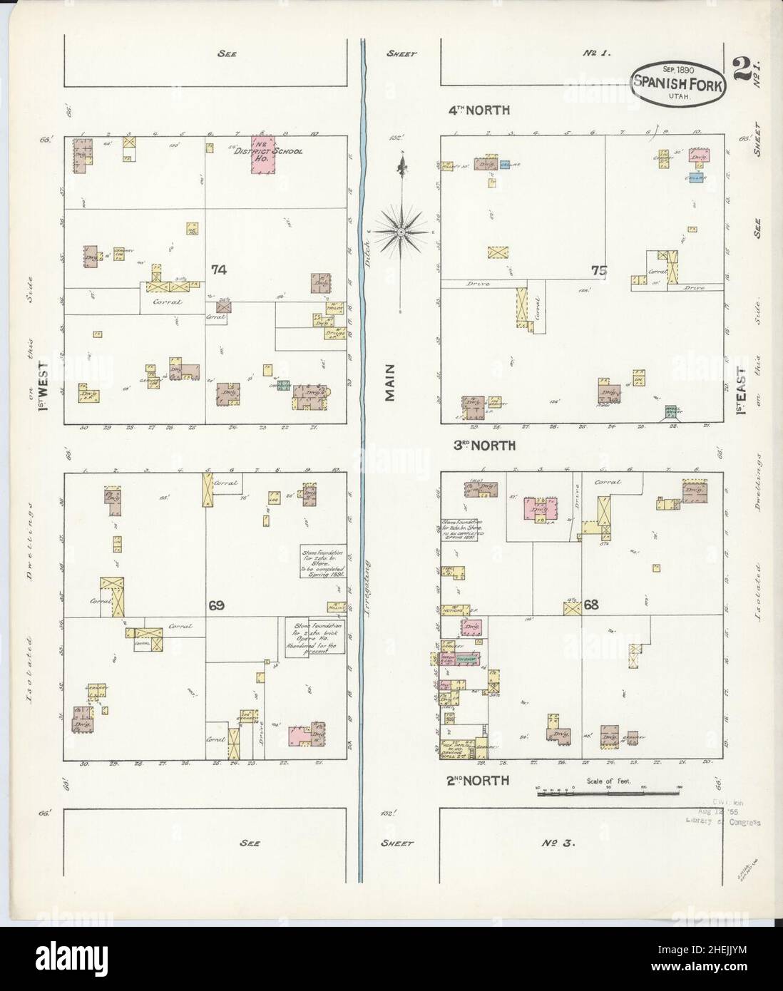 Map of spanish fork utah hi-res stock photography and images - Alamy