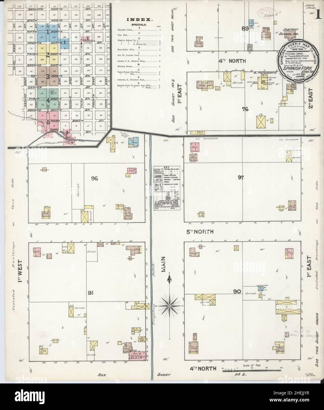 Map of spanish fork utah hi-res stock photography and images - Alamy