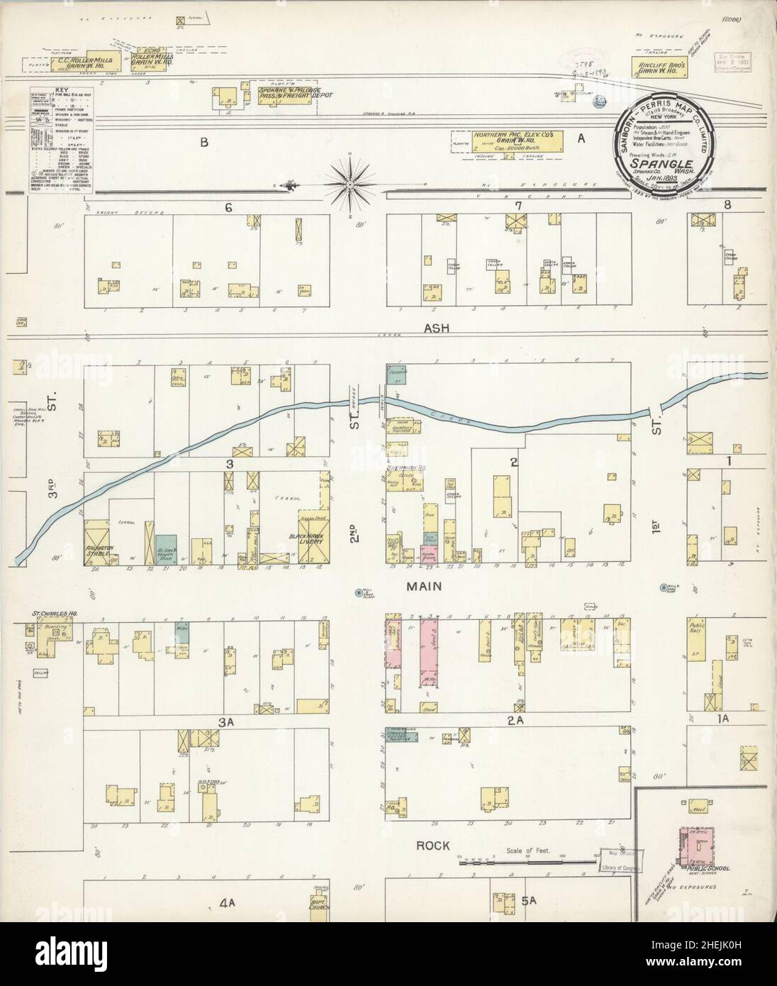 Map of spangle hi-res stock photography and images - Alamy