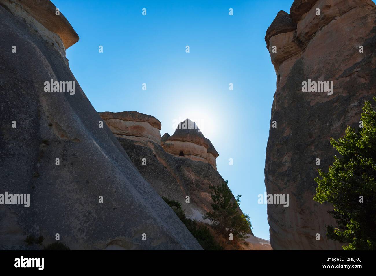 Fairy Chimneys. Hoodoos or Fairy Chimneys or Peri Bacalari in Pasabagi ...