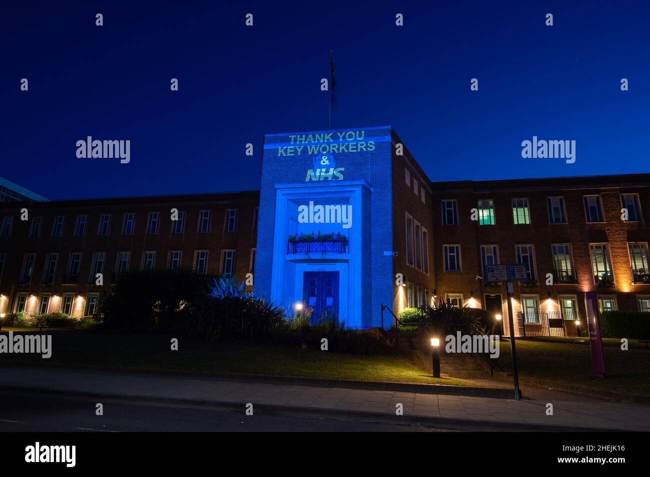Maidenhead, Berkshire, UK. 20th May, 2020. Maidenhead Town Hall in ...