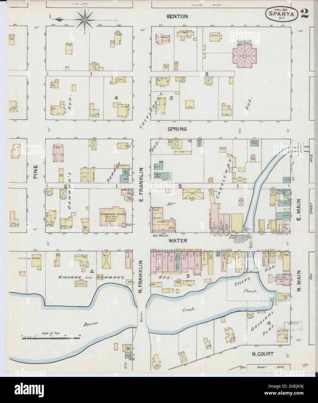 Map of sparta wisconsin hi-res stock photography and images - Alamy