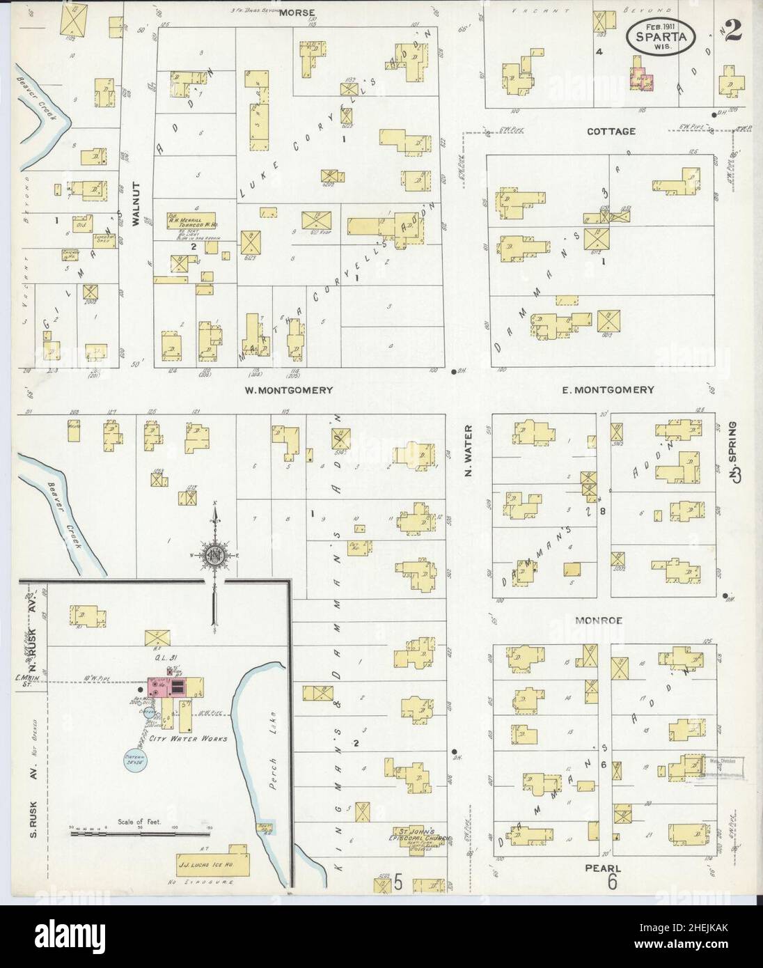 Map of sparta wisconsin hi-res stock photography and images - Alamy