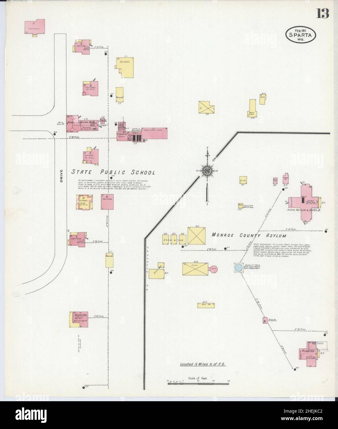 Map of sparta wisconsin hi-res stock photography and images - Alamy