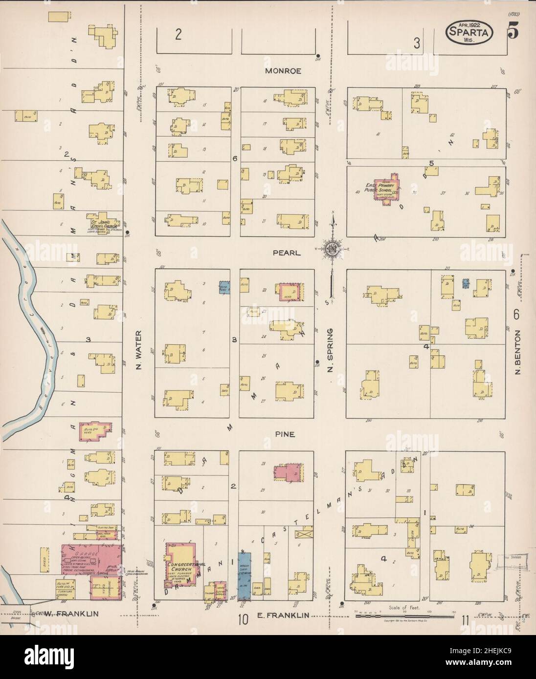 Map of sparta wisconsin hi-res stock photography and images - Alamy