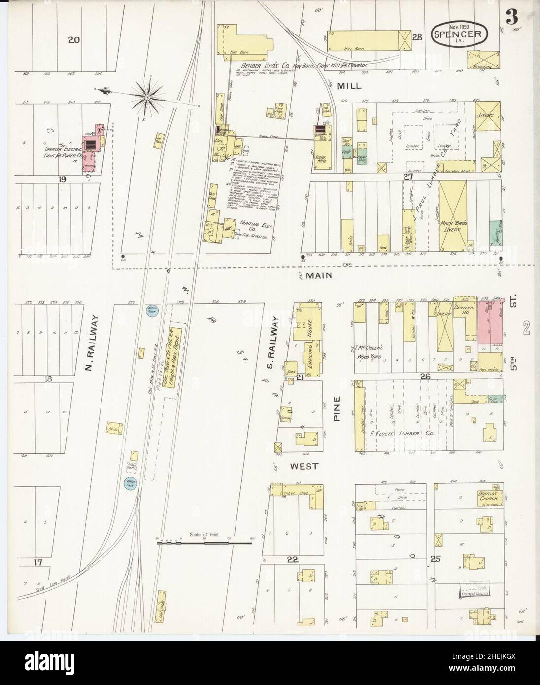 Spencer iowa map hi-res stock photography and images - Alamy