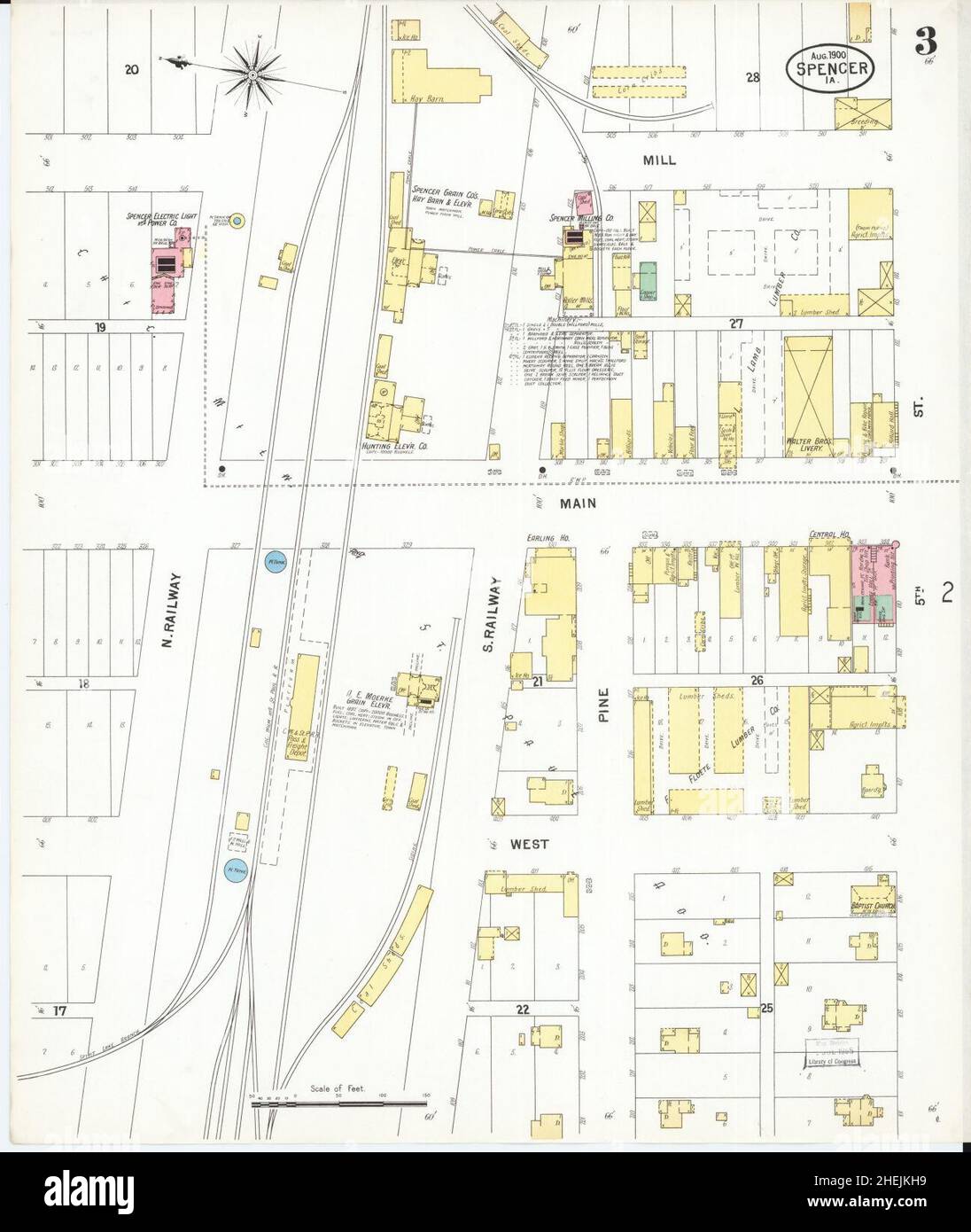 Spencer iowa map hi-res stock photography and images - Alamy