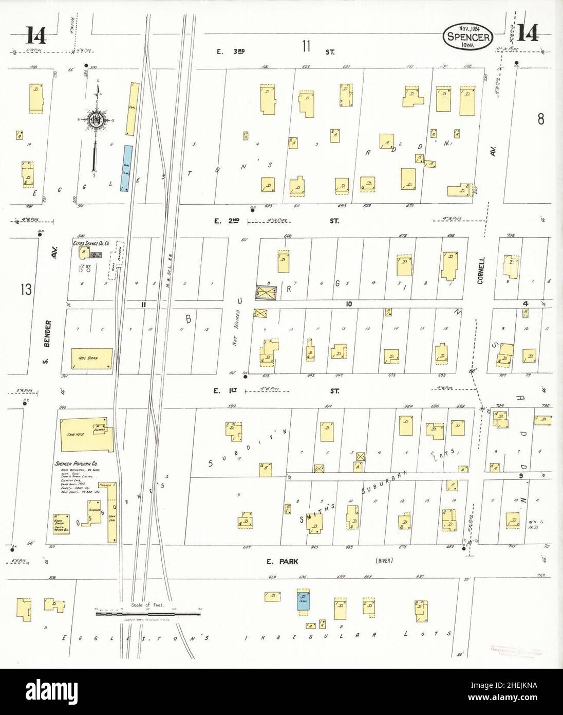 Spencer iowa map High Resolution Stock Photography and Images - Alamy