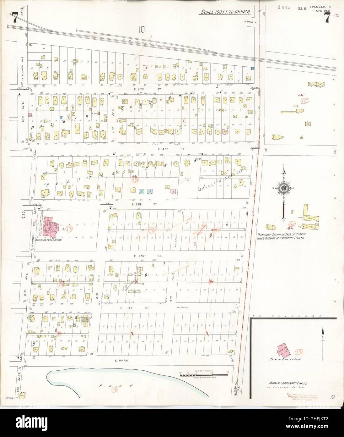 Spencer iowa map hi-res stock photography and images - Alamy