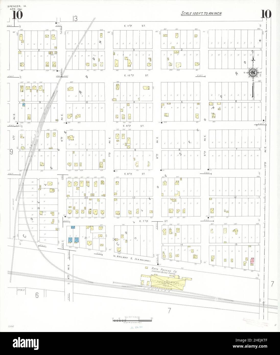 Spencer iowa map hi-res stock photography and images - Alamy