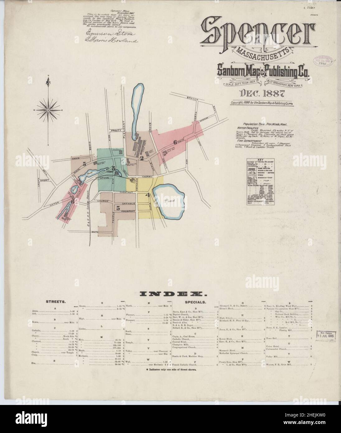 Spencer massachusetts map hi-res stock photography and images - Alamy