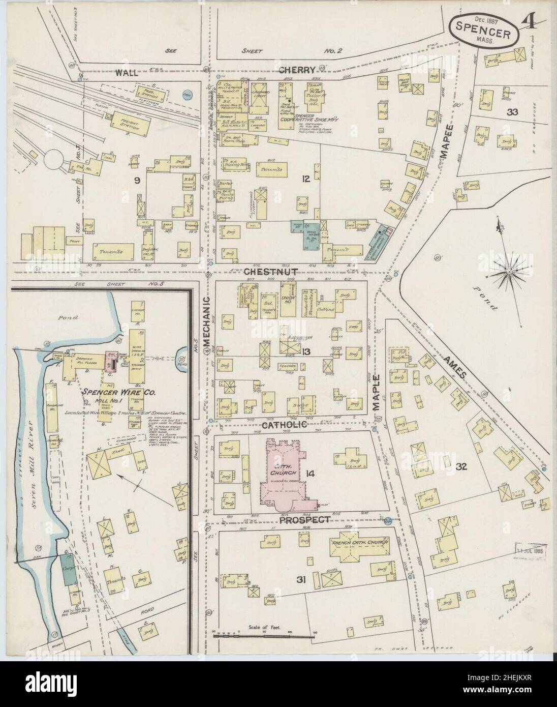 Spencer massachusetts map hi-res stock photography and images - Alamy