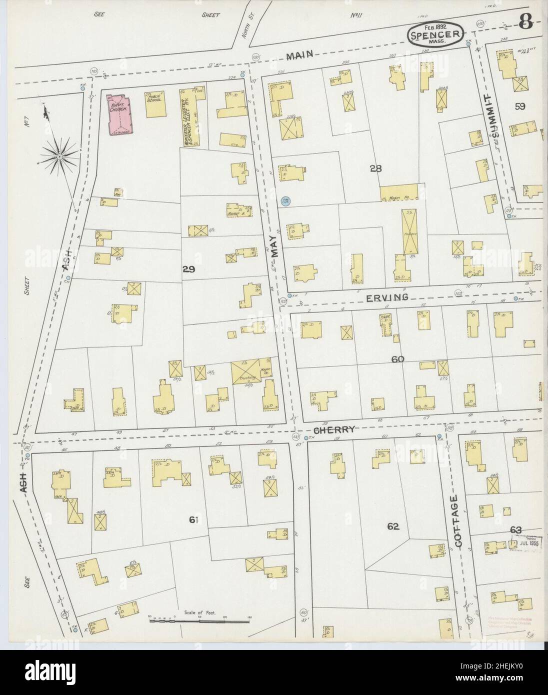 Spencer massachusetts map hi-res stock photography and images - Alamy