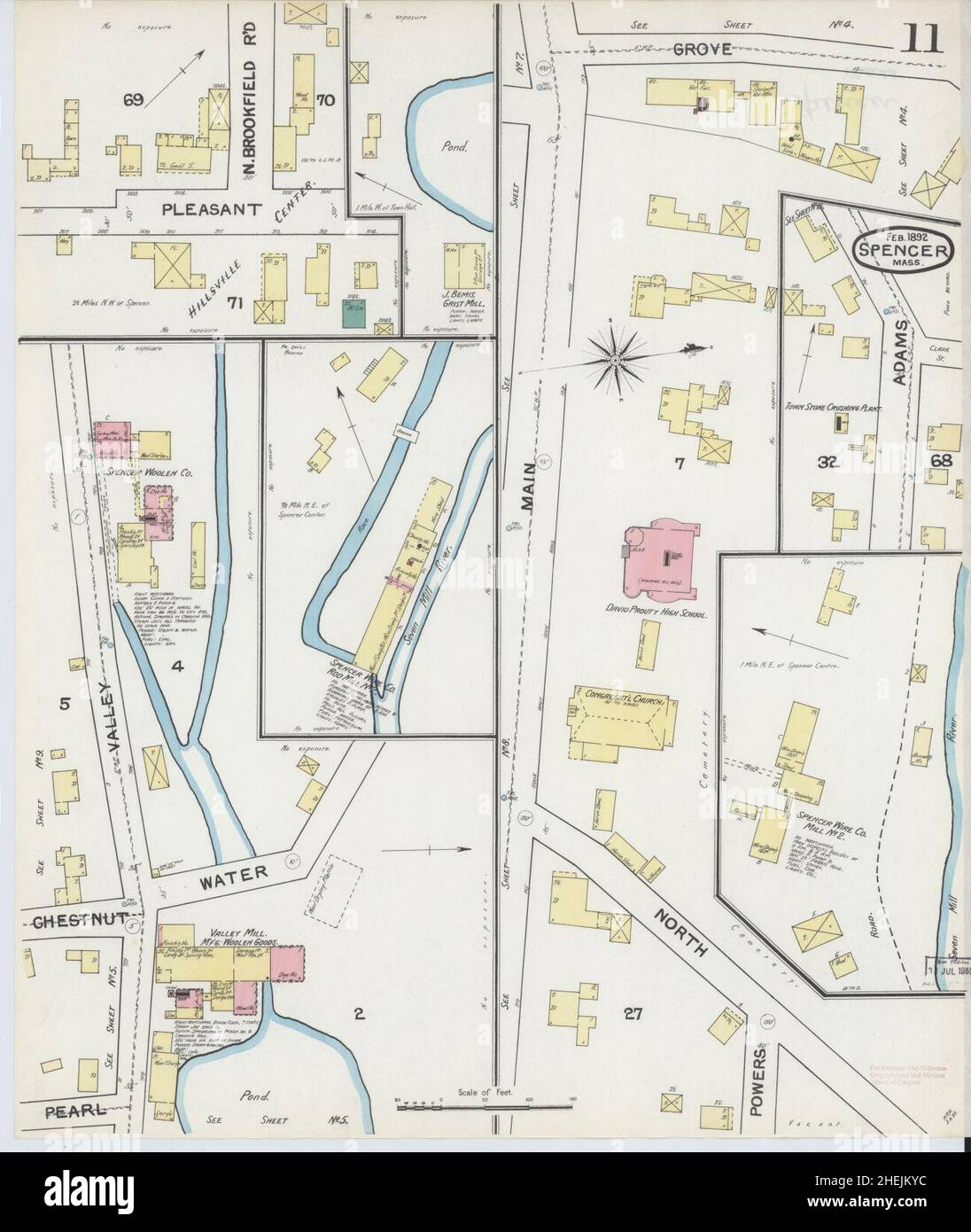 Spencer massachusetts map hi-res stock photography and images - Alamy