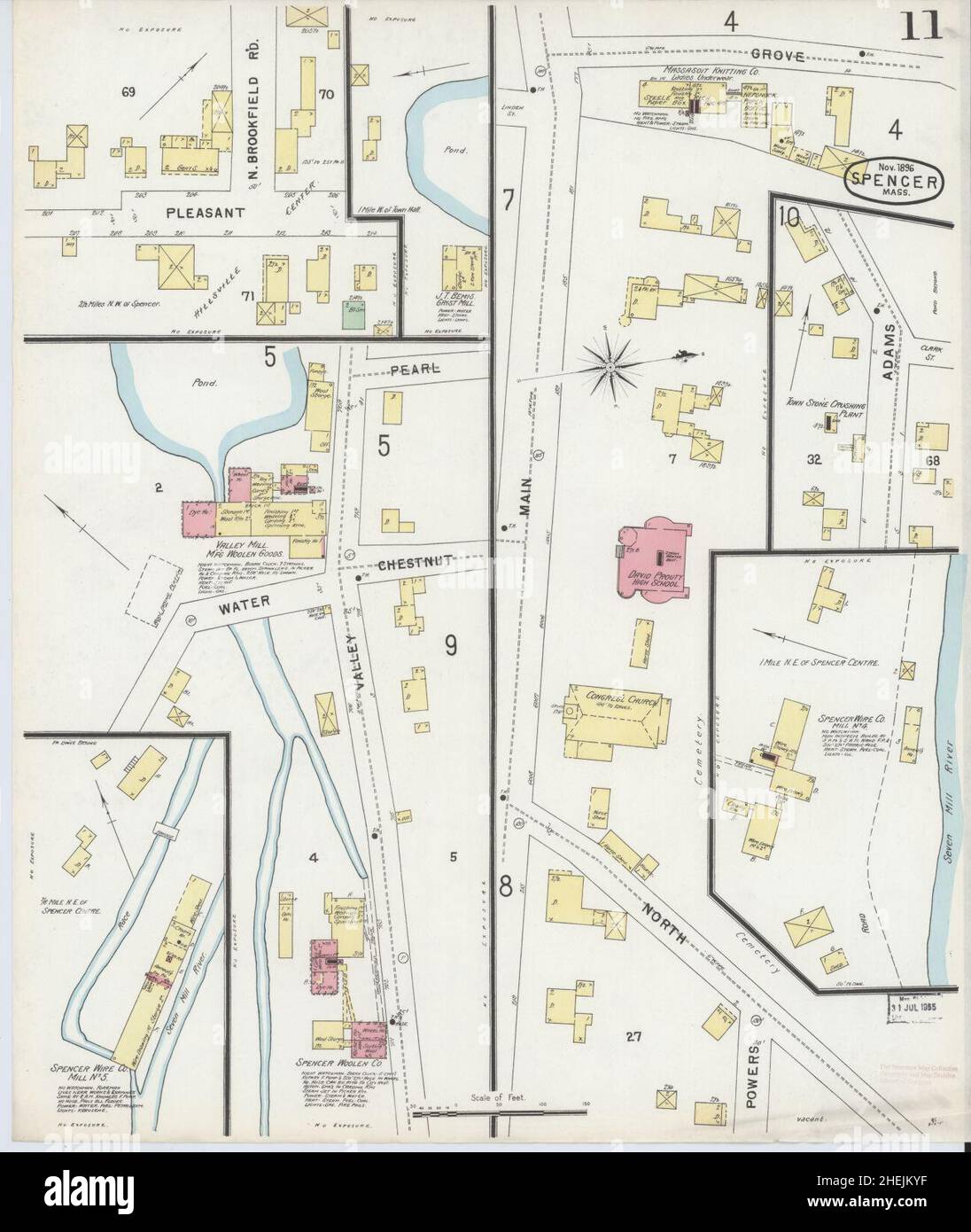 Spencer massachusetts map hi-res stock photography and images - Alamy