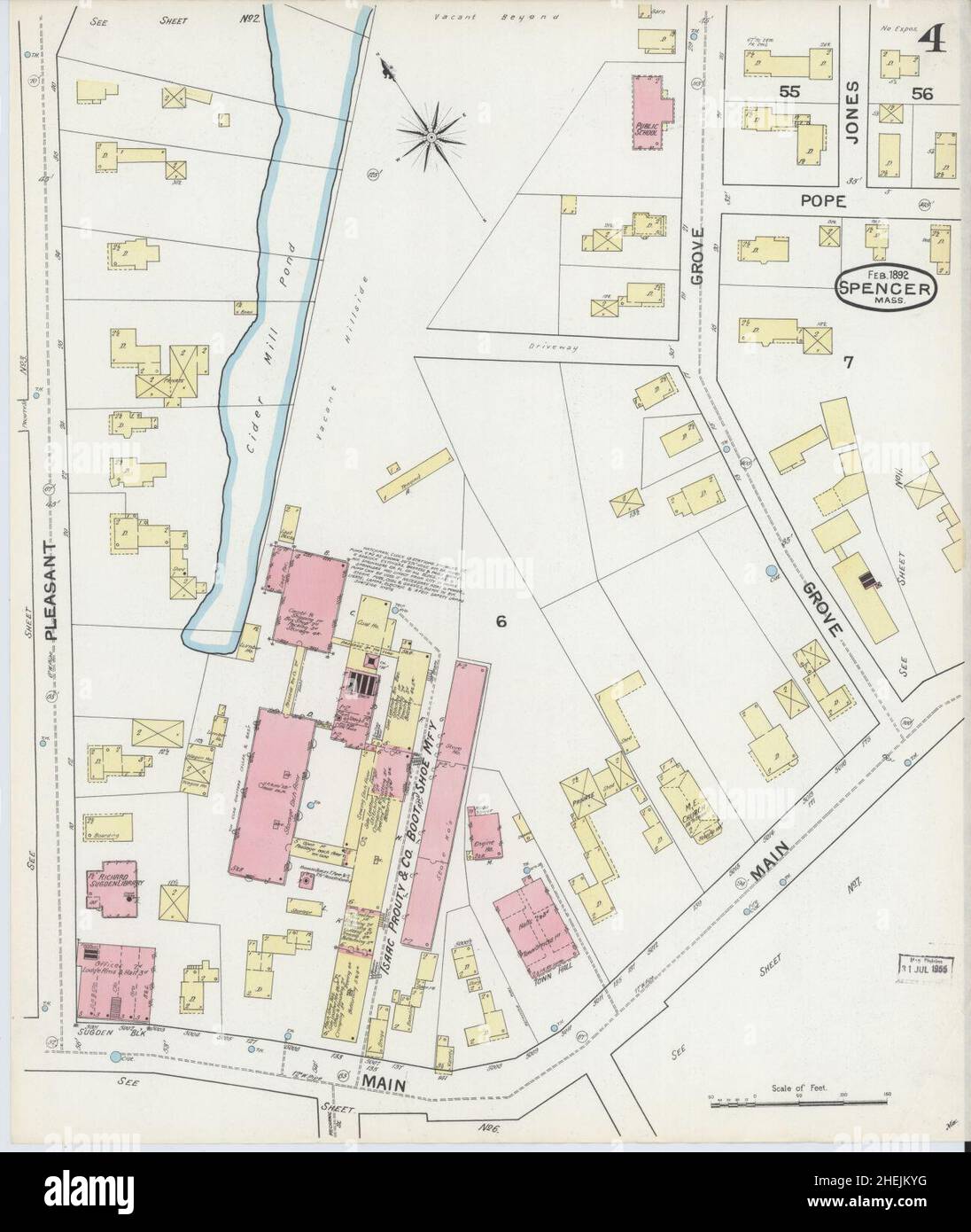 Spencer massachusetts map hi-res stock photography and images - Alamy