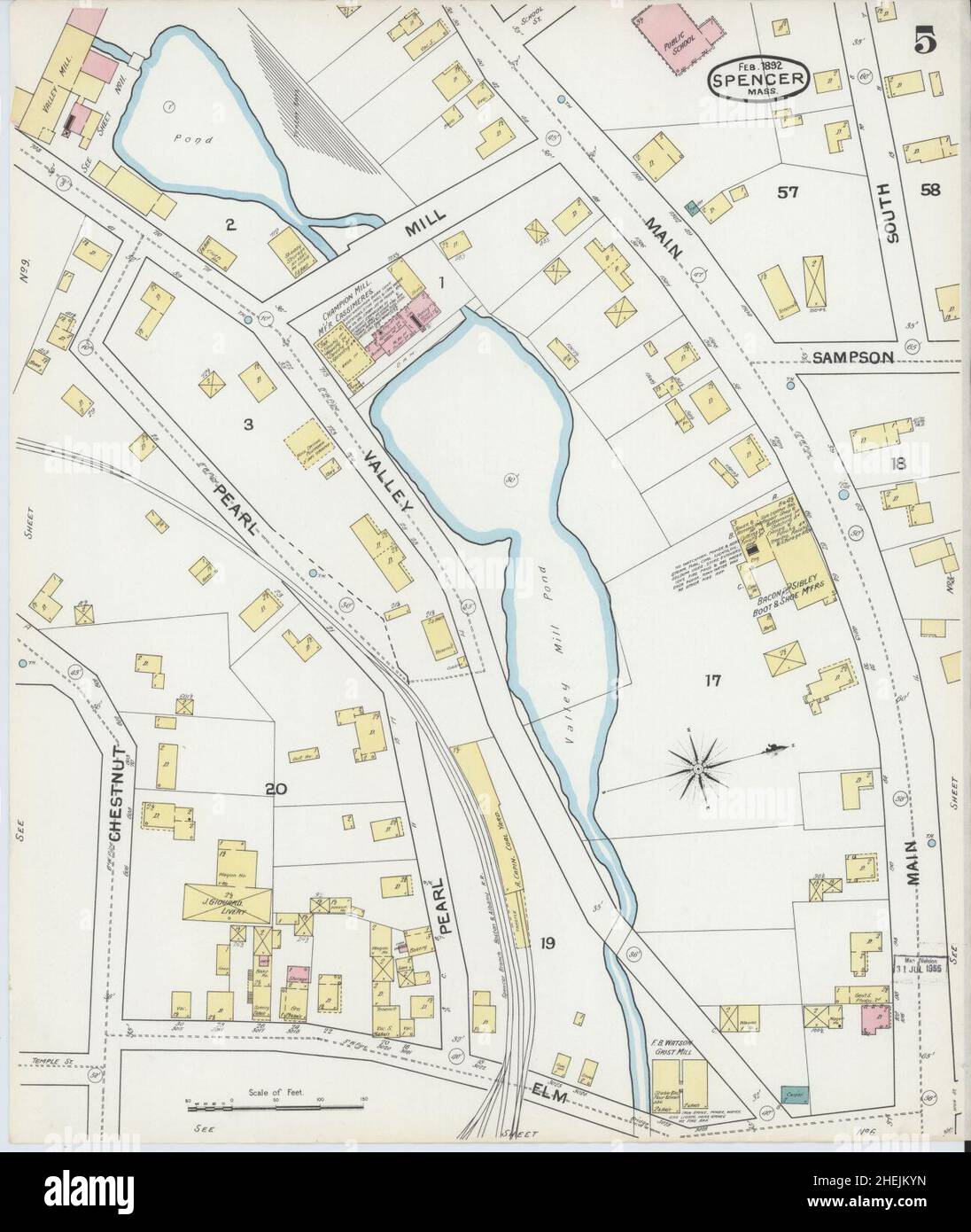 Spencer massachusetts map hi-res stock photography and images - Alamy