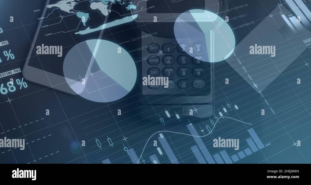Digital Image Of Statistical Data Processing Over Grid Network Against