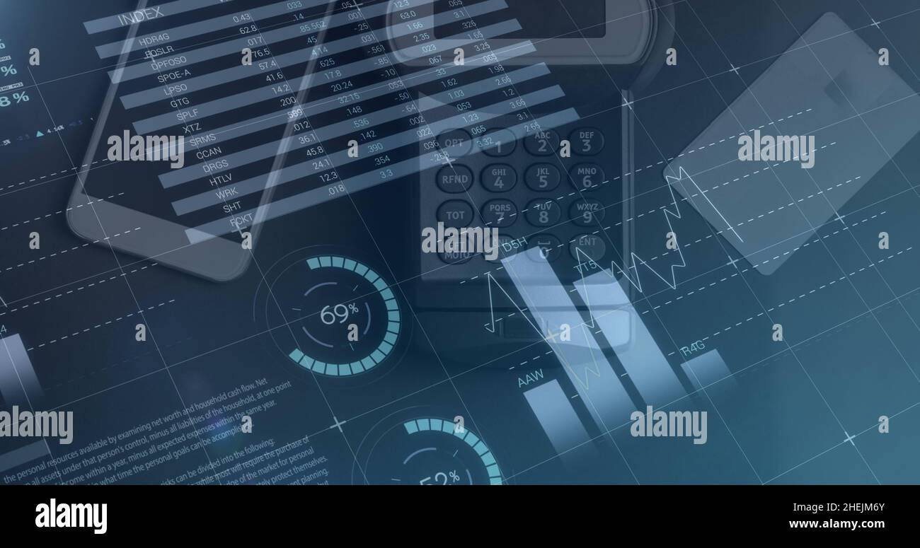 Digital Image Of Statistical Data Processing Over Grid Network Against