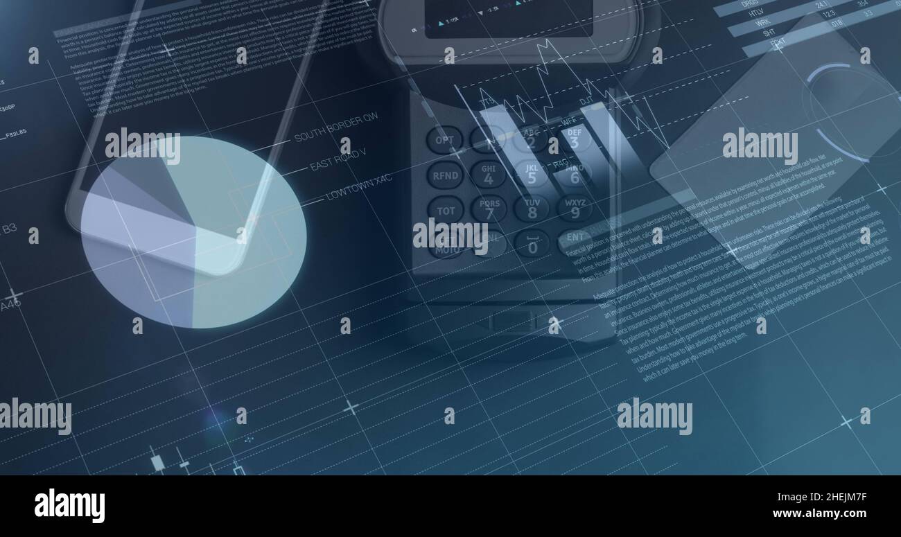 Digital Image Of Statistical Data Processing Over Grid Network Against