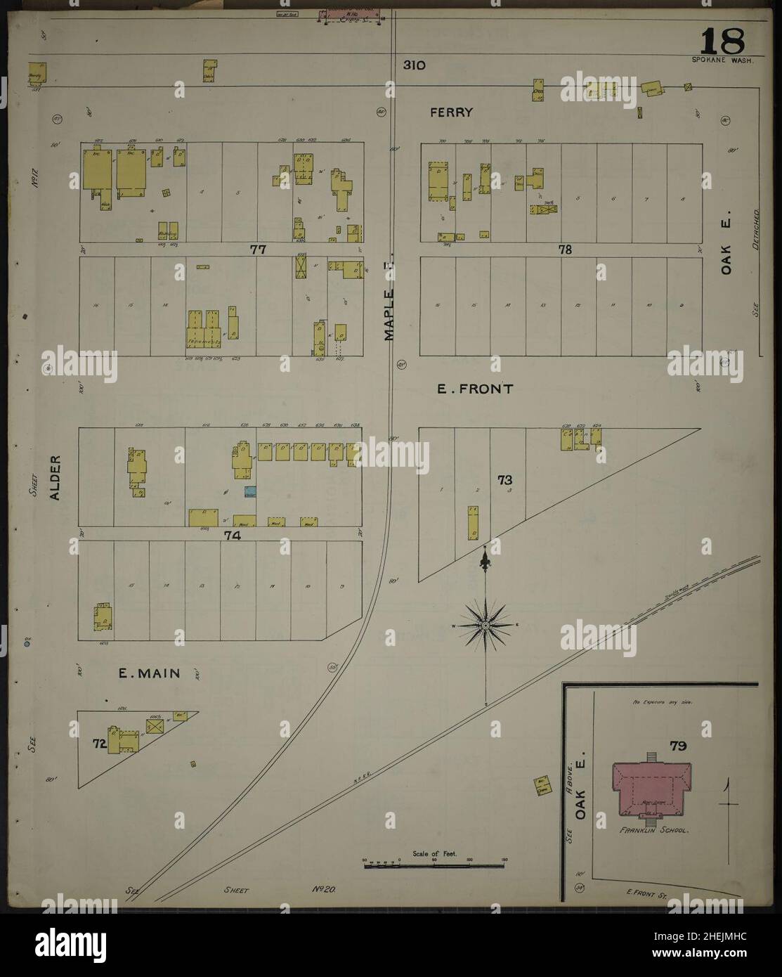 Spokane county map hi-res stock photography and images - Alamy