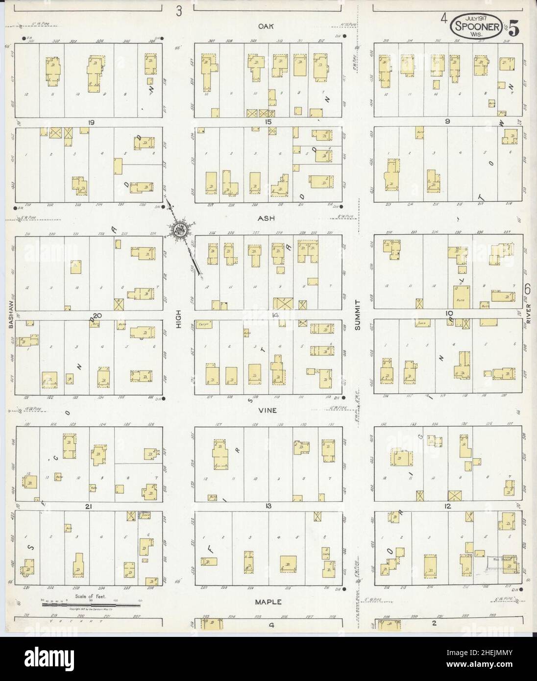 Map of spooner wisconsin hi-res stock photography and images - Alamy