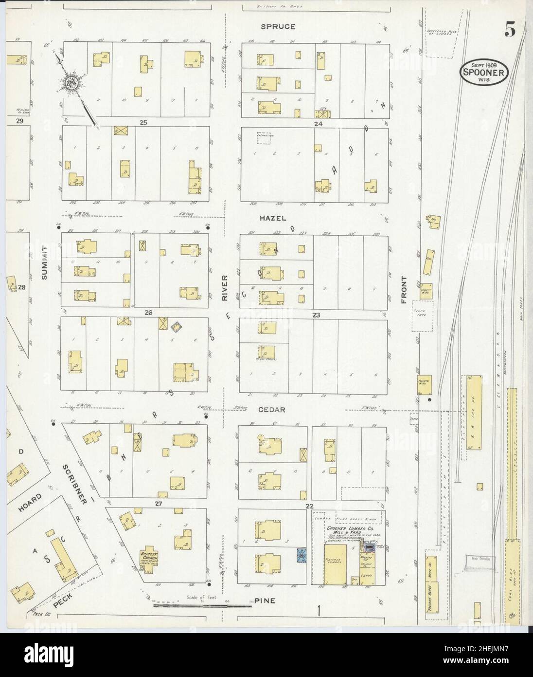 Map of spooner wisconsin hi-res stock photography and images - Alamy