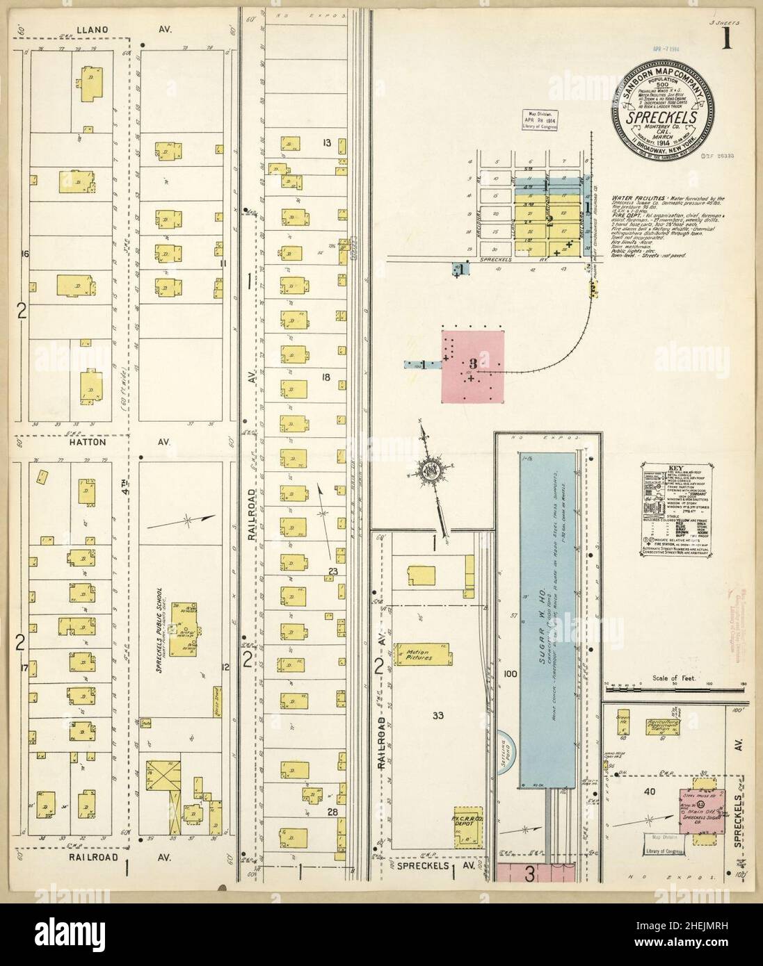 Sanborn Fire Insurance Map from Spreckels, Monterey County, California ...