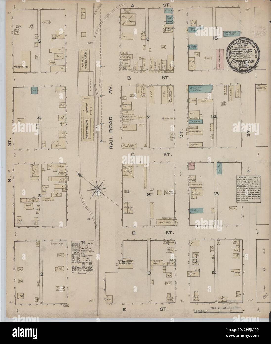 Map of sprague washington hi-res stock photography and images - Alamy