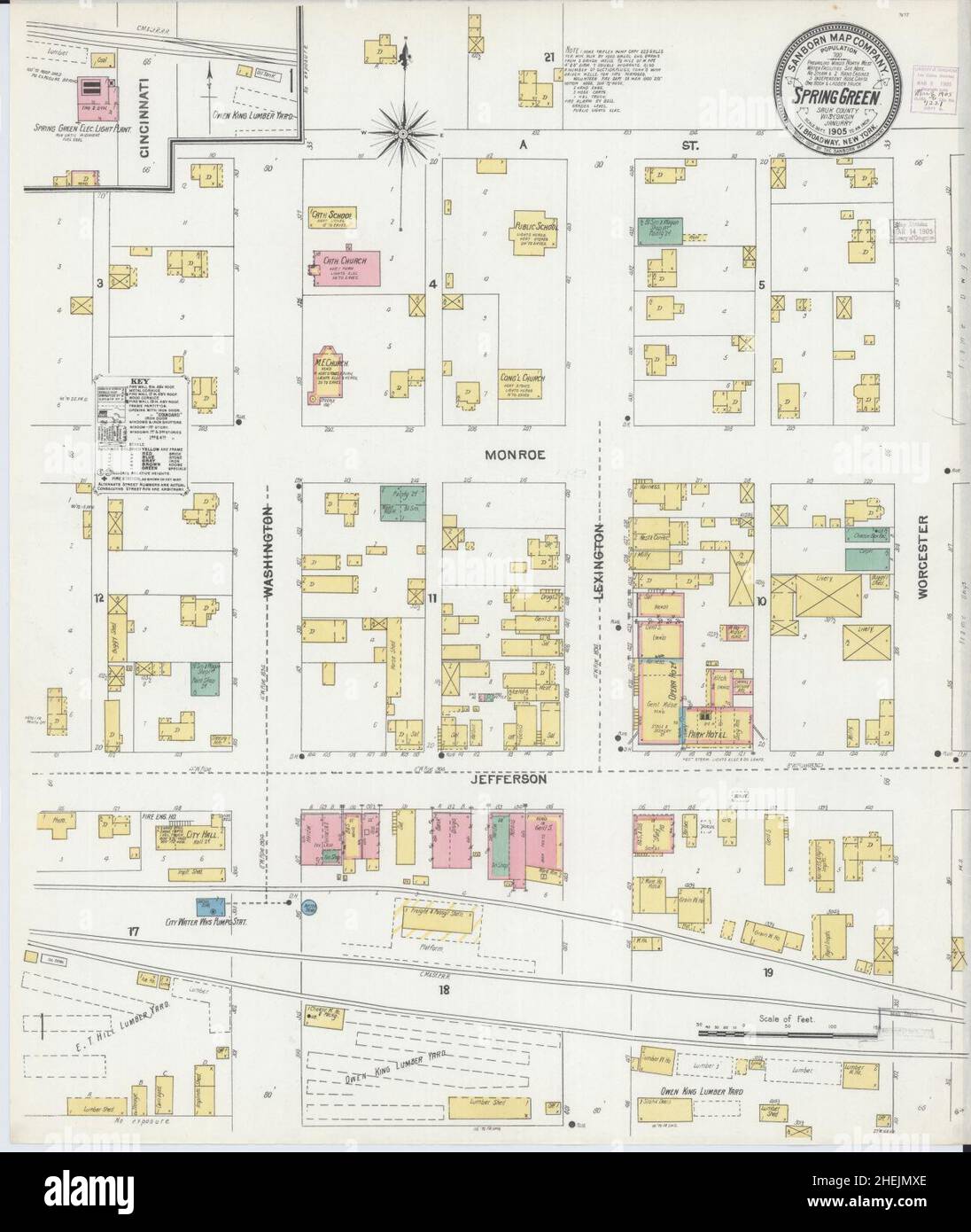Spring green wisconsin map hi-res stock photography and images - Alamy