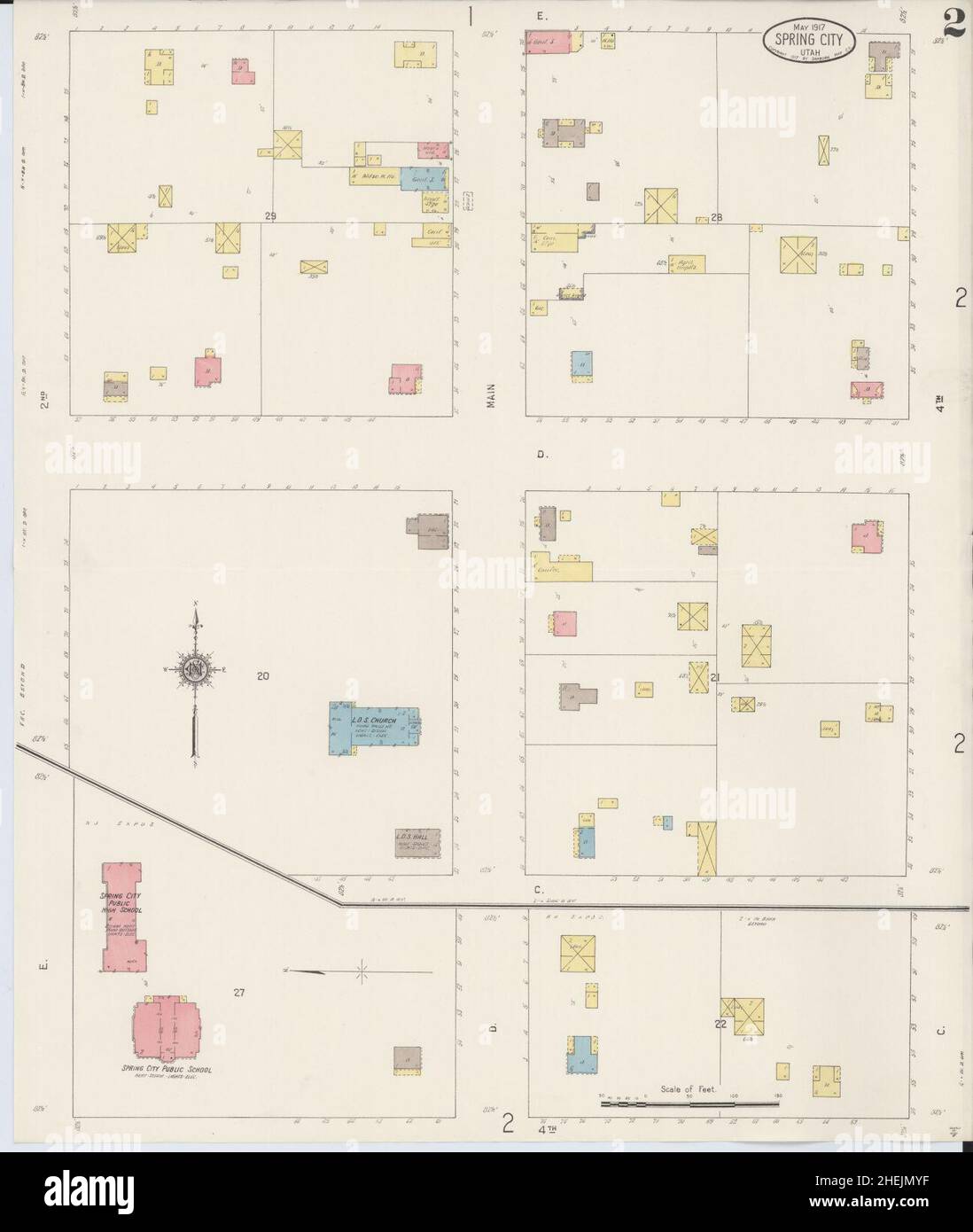 Map of spring city utah hi-res stock photography and images - Alamy