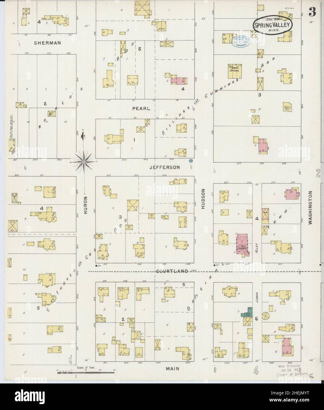 Sanborn Fire Insurance Map from Spring Valley, Fillmore County ...