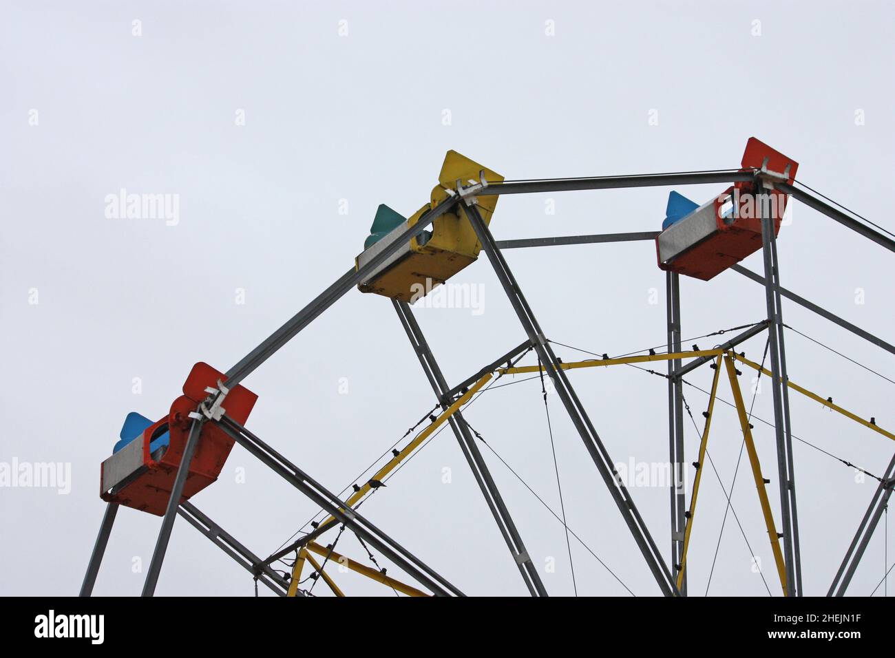 An Old Fashioned Ferris Fun Fair Big Wheel Stock Photo - Alamy