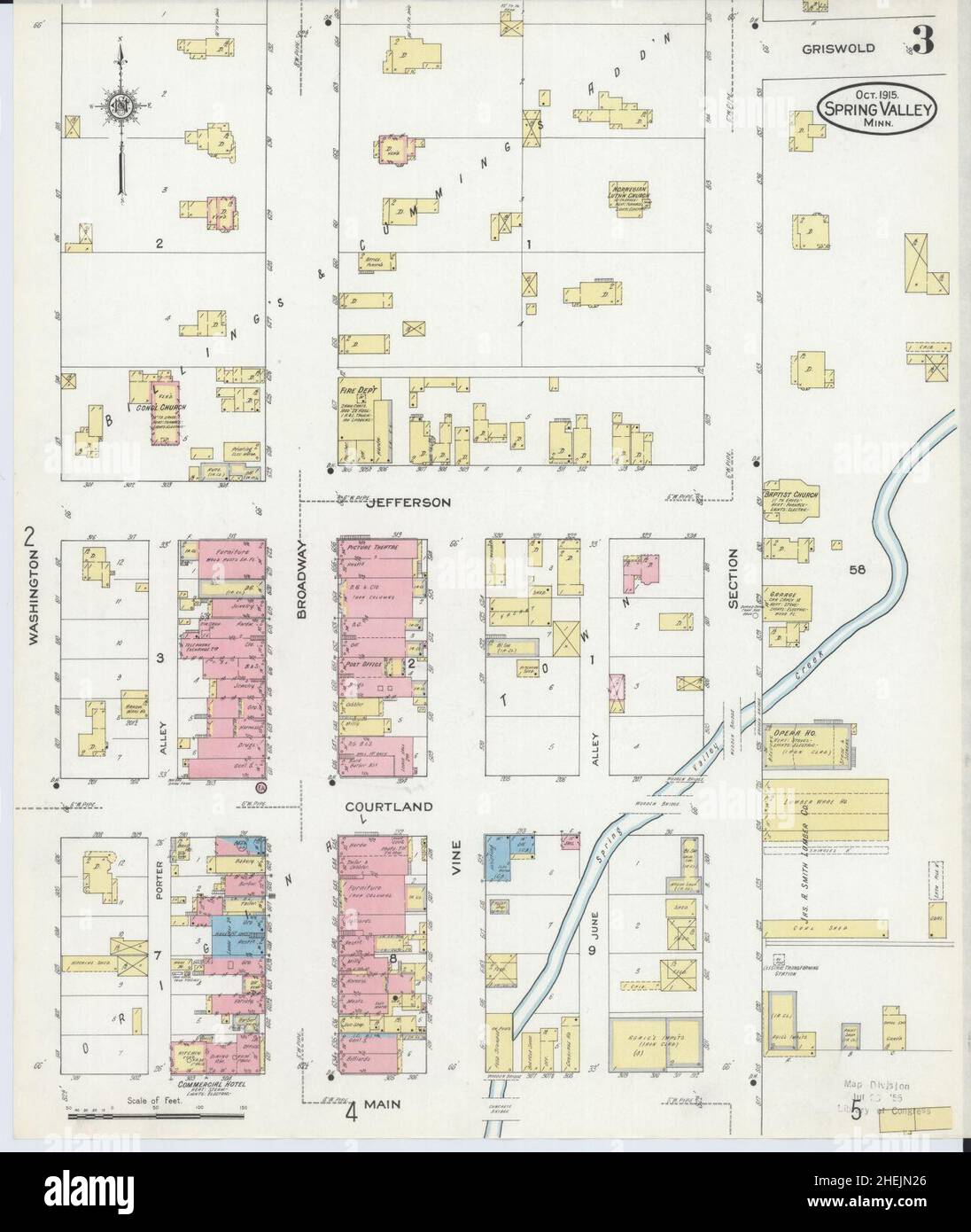 Sanborn Fire Insurance Map from Spring Valley, Fillmore County ...